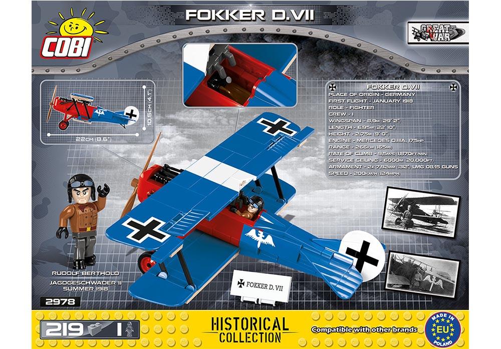 COBI Great War: Fokker D.VII (2978) – Legerspeelgoed.nl
