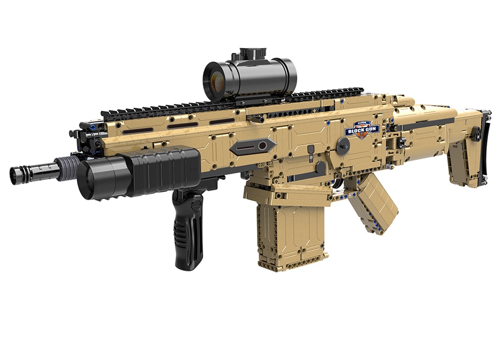 CaDA Block Gun Series: Scar 17S Assault Rifle (C81021W) – Legerspeelgoed.nl